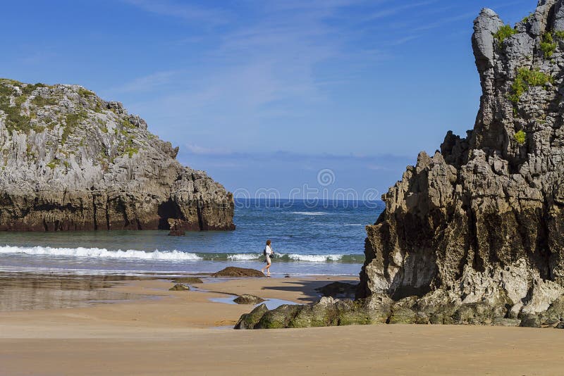 Noja coast editorial image. Image of rough, beautiful - 259162445