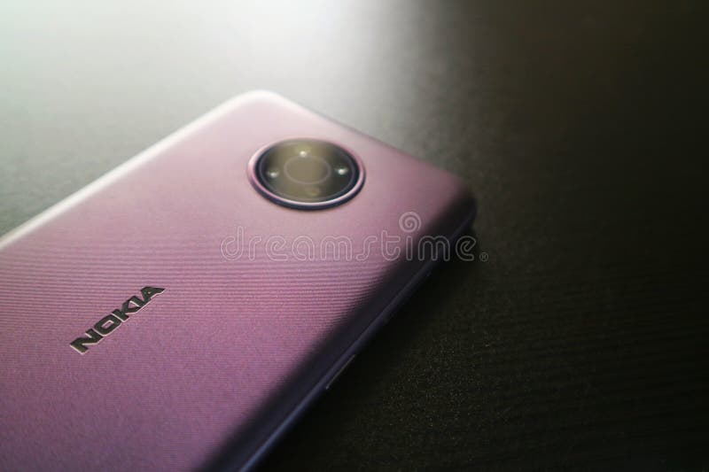 Depok, Indonesia - March 16, 2025 : Nokia Smartphone on Black ...
