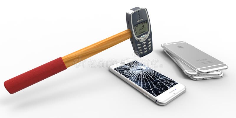 Nokia Hammer editorial stock photo. Illustration of iphone6 - 62359028
