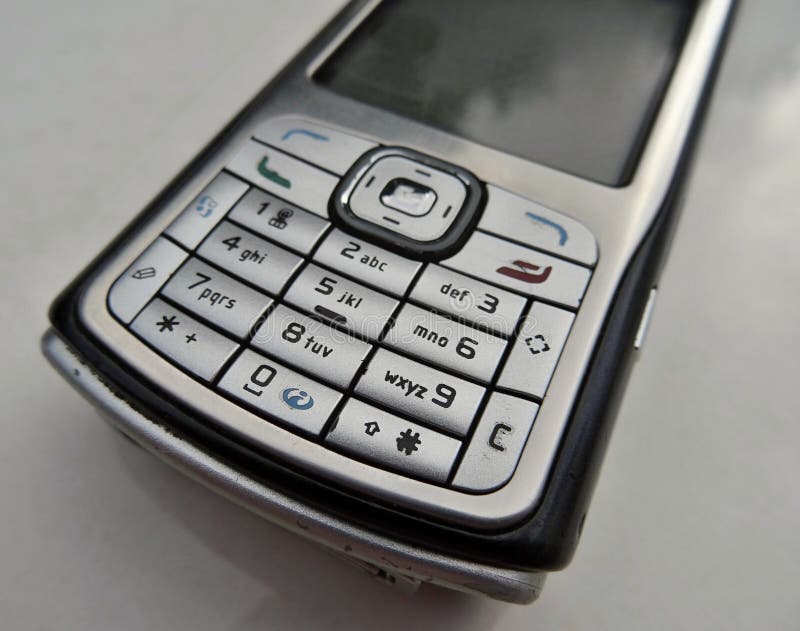 Nokia Mobile Phone Showing Keypad and Displaying Reflection Editorial ...