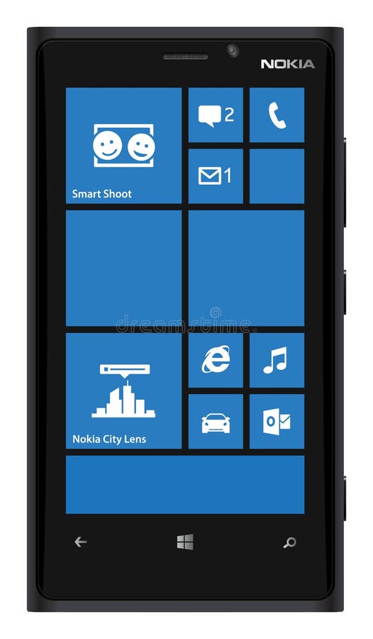 Nokia Lumia Windows Phones in Color Editorial Stock Photo ...
