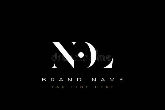 NOL Abstract Letter Logo Design Stock Vector - Illustration of ...