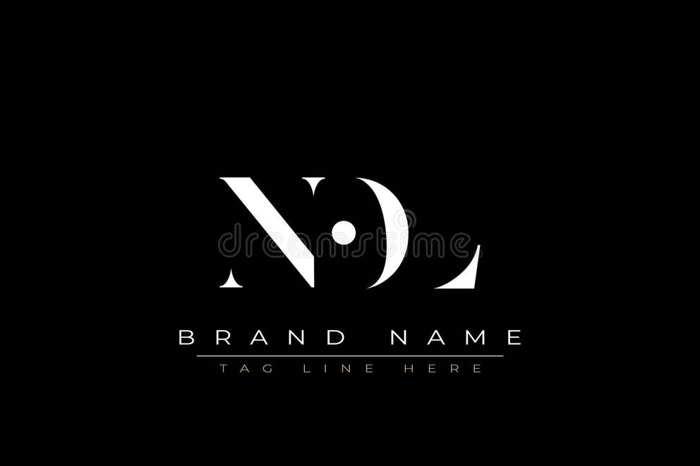 NOL Abstract Letter Logo Design Stock Vector - Illustration of ...