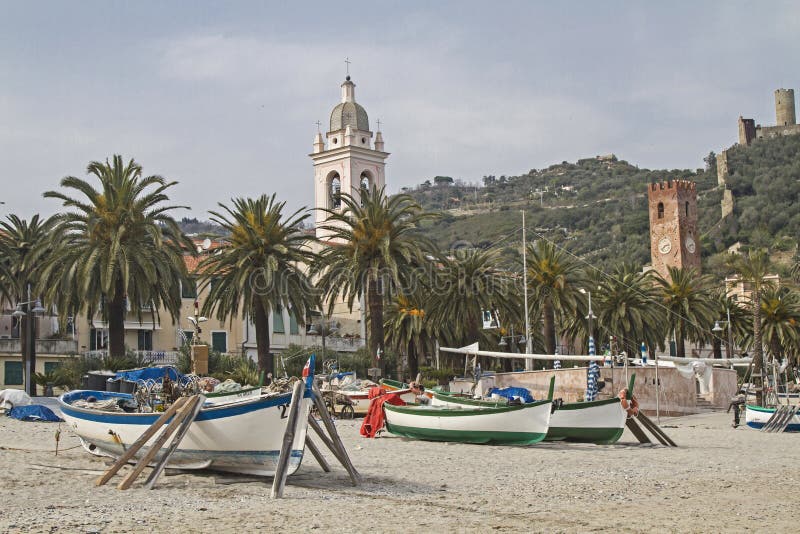 Noli, Riviera Ligure, Italia Fotografia Stock - Immagine di vecchio ...