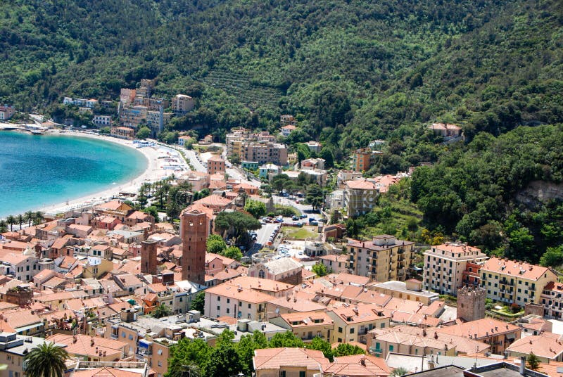 Noli, Liguria - Italy stock photo. Image of italy, mediterranean - 94081726