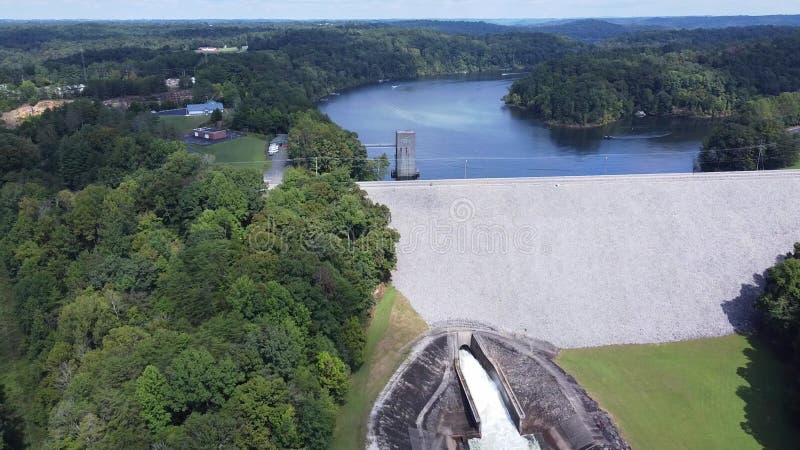 Nolin Dam on Nolin Dam Rd, Mammoth Cave, KY Stock Footage - Video of ...