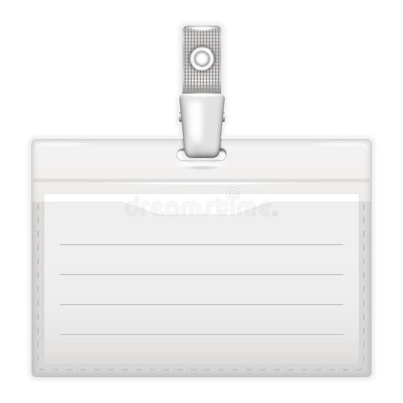 Nom De Support Ou De Carte D'identification Au-dessus De Blanc ...