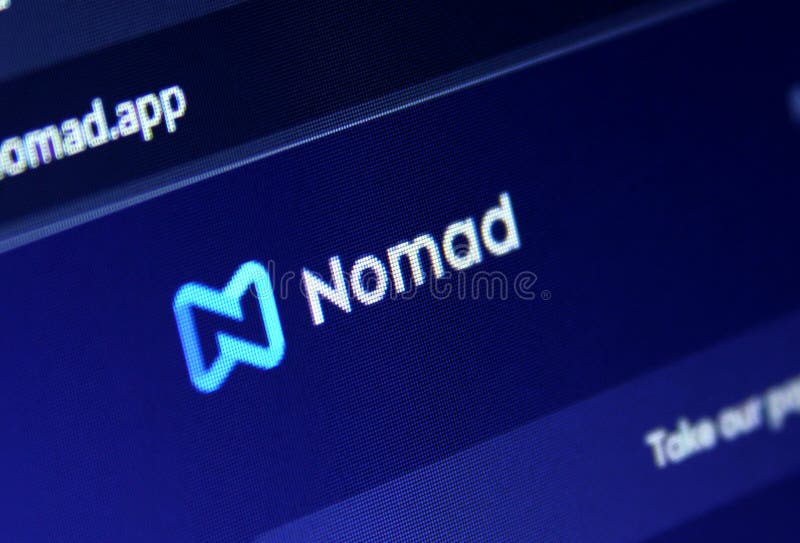 Nomad eSIM logo editorial stock photo. Image of provider - 298219168