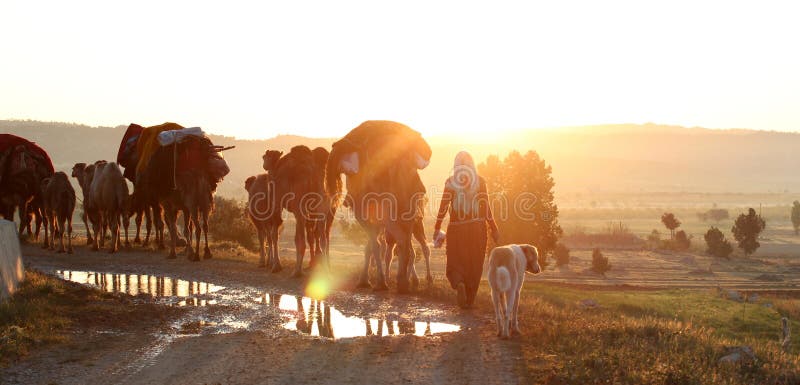 Nomadic people stock photo. Image of nature, animal - 188789460