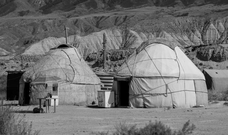 Nomadic Yurts during Summer Season Editorial Photo - Image of cover ...