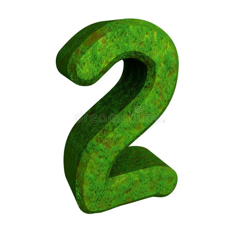 Numéro 3D vert illustration stock. Illustration du chiffre - 6912211