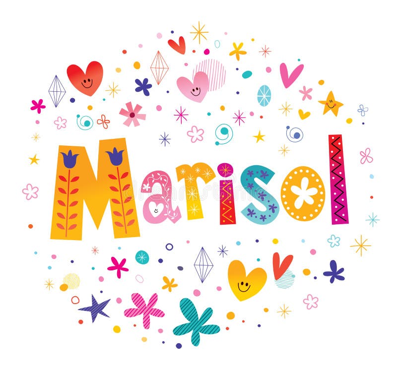 Nombre De Las Muchachas De Marisol Ilustración del Vector - Ilustración ...