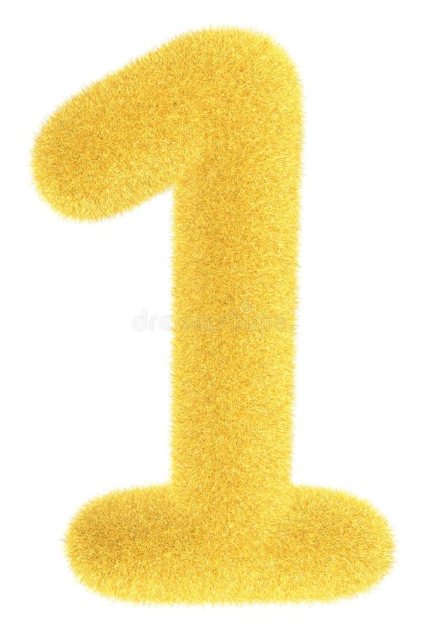 Nombre velu un illustration stock. Illustration du écriture - 7374875