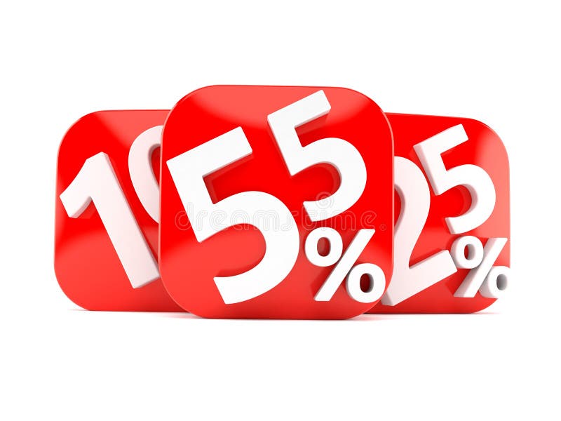 Nombres Avec Des Symboles De Pour Cent Illustration Stock ...