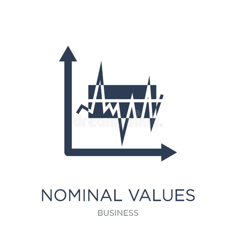 Nominal Values Icon. Trendy Flat Vector Nominal Values Icon on W Stock ...