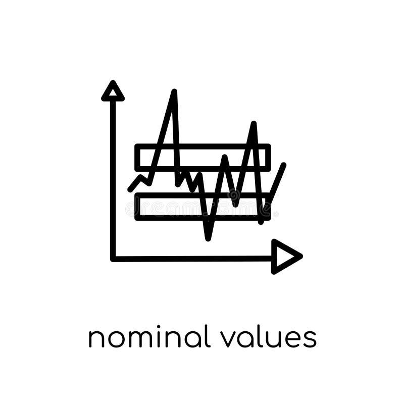 Nominal Values Icon. Trendy Modern Flat Linear Vector Nominal Va Stock ...