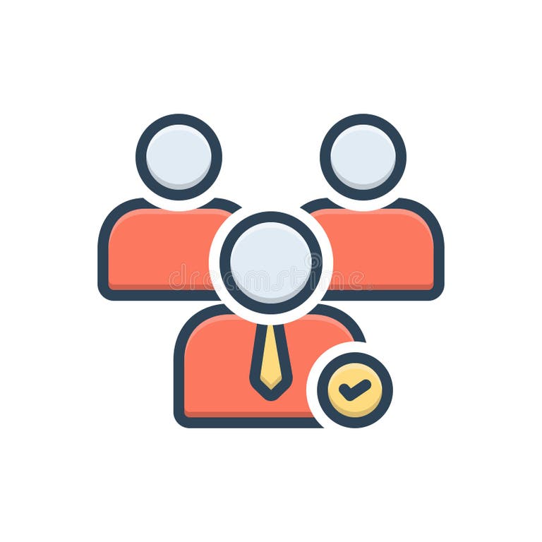 Color Illustration Icon for Nominees, Candidacy and Claimant Stock ...