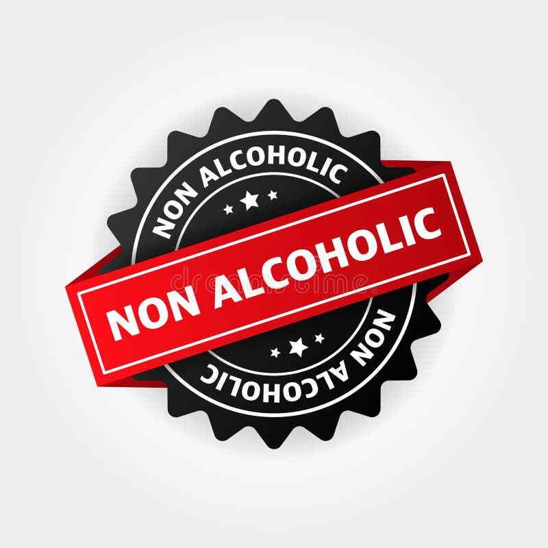 Non-alcohol Drinks Stickers Set. Vector Illustration. Stock Vector ...