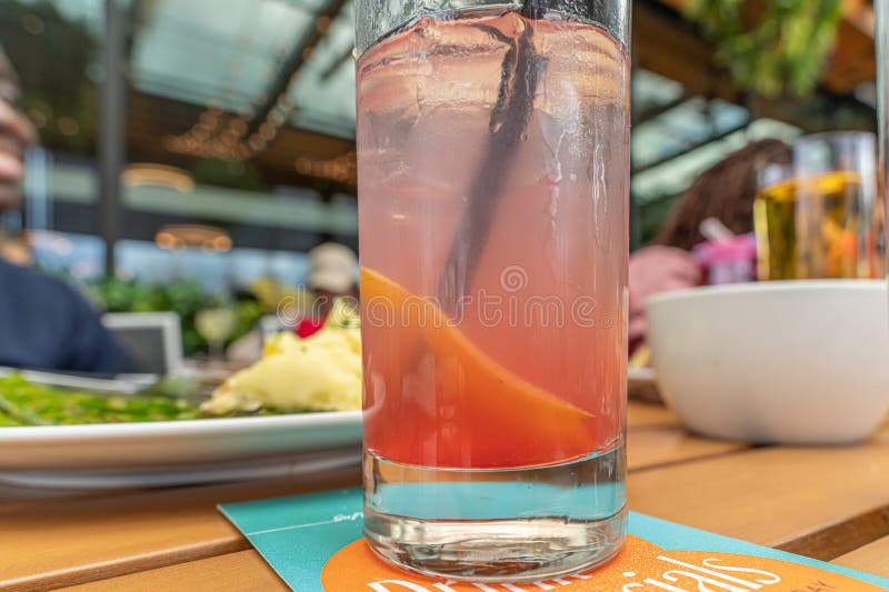 Non Alcoholic Cocktail Served at a Restaurant Brunch Stock Image ...