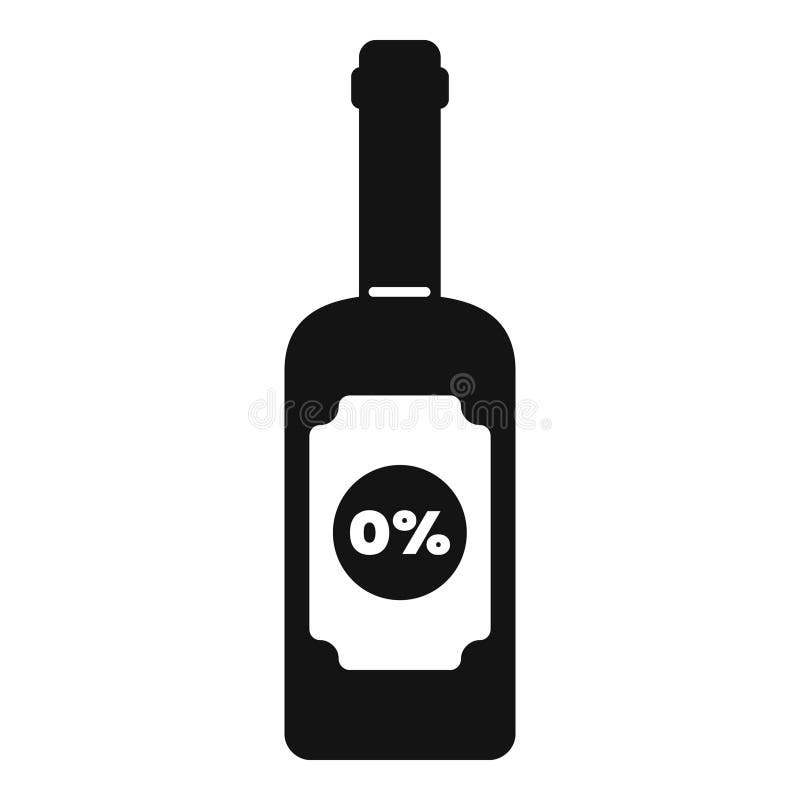 Non Alcoholic Drink in a Bottle Showing Zero Percent Alcohol Content ...