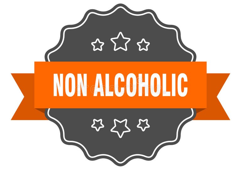 Non alcoholic label stock vector. Illustration of ribbon - 194929422