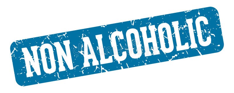 Non Alcoholic Rectangular Sign. Non Alcoholic Stamp Stock Vector ...