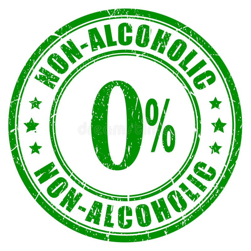 Non alcoholic rubber stamp stock vector. Illustration of icon - 79910986