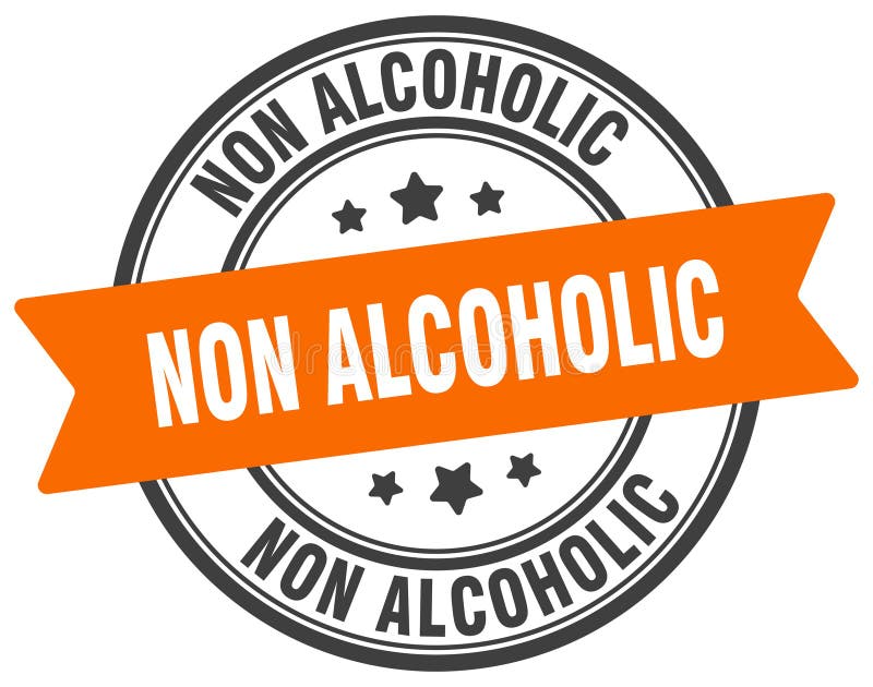 Non Alcoholic Stamp. Non Alcoholic Label on Transparent Background ...