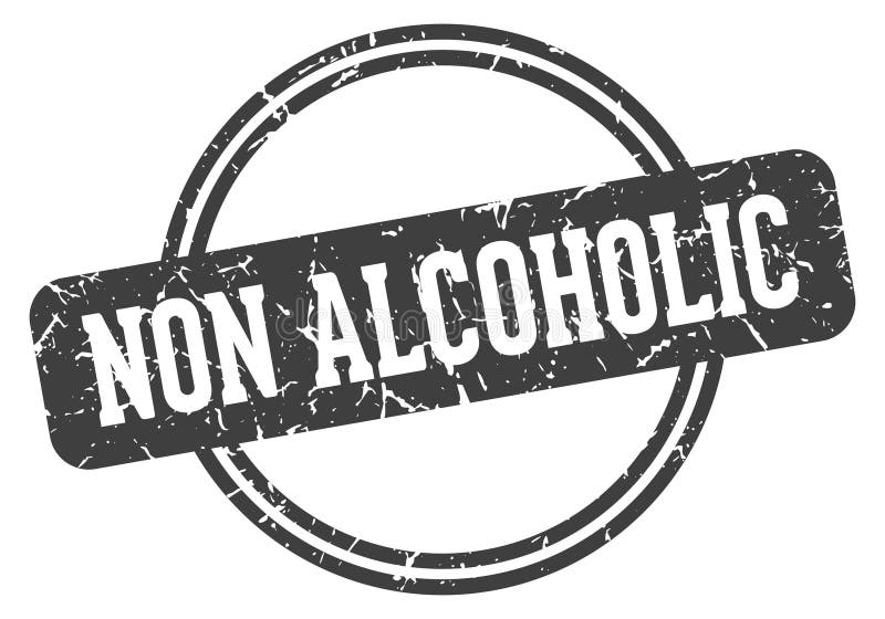 Non Alcoholic Round Ribbon Isolated Label. Non Alcoholic Sign Stock ...
