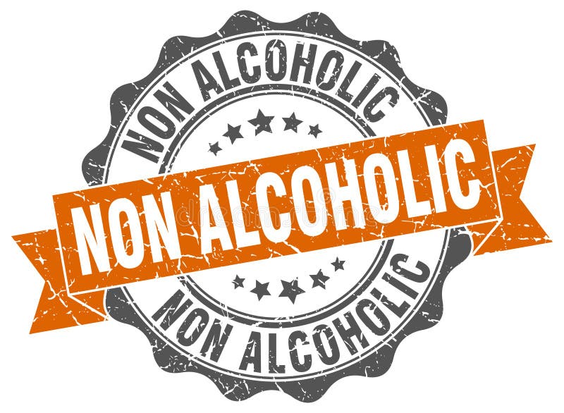 Non alcoholic stamp stock vector. Illustration of round - 87604360