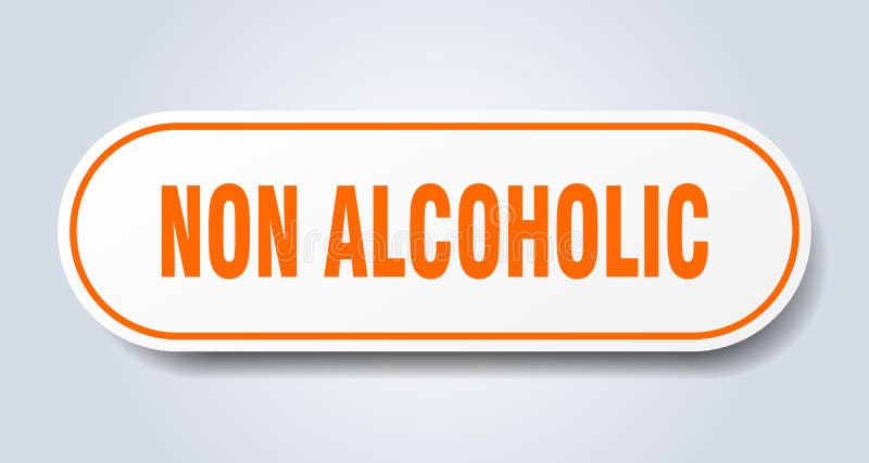 Non alcoholic sticker. stock vector. Illustration of peeler - 197152487