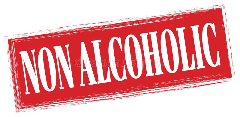 NON ALCOHOLIC Text Written on Red Stamp Sign Stock Illustration ...