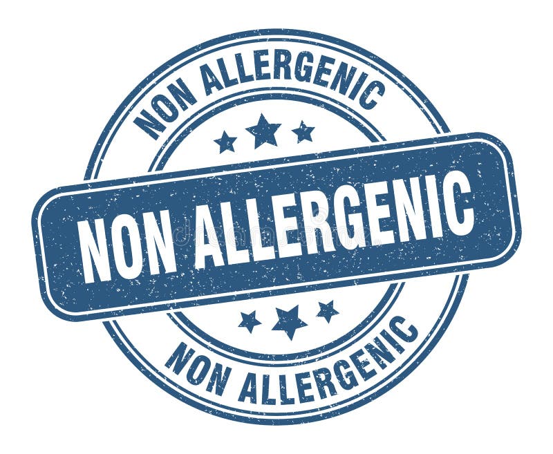 Non Allergenic Stamp. Non Allergenic Label. Round Grunge Sign Stock ...