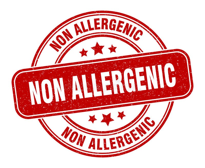 Non Allergenic Stamp. Non Allergenic Label. Round Grunge Sign Stock ...