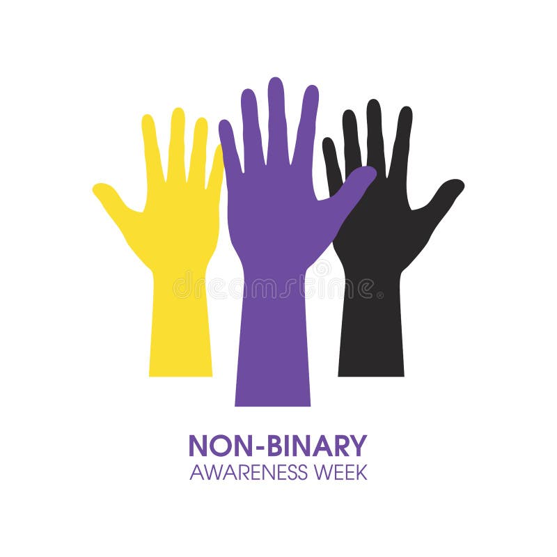 Non-Binary Awareness Week Vector Stock Vector - Illustration of human ...