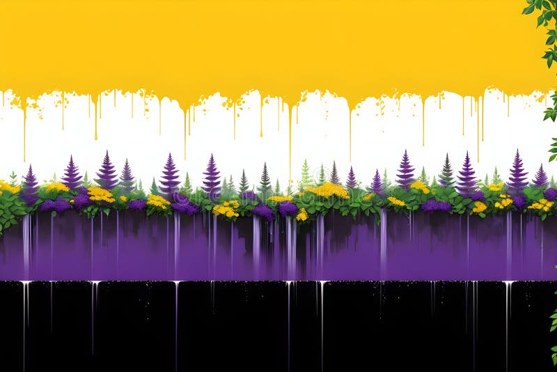 Non Binary Flag Background with Forest on it, Paint Drips Under Stripes ...