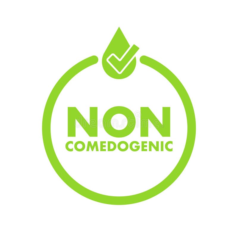Non Comedogenic Green Logo. Vector Stock Illustration Stock Vector ...