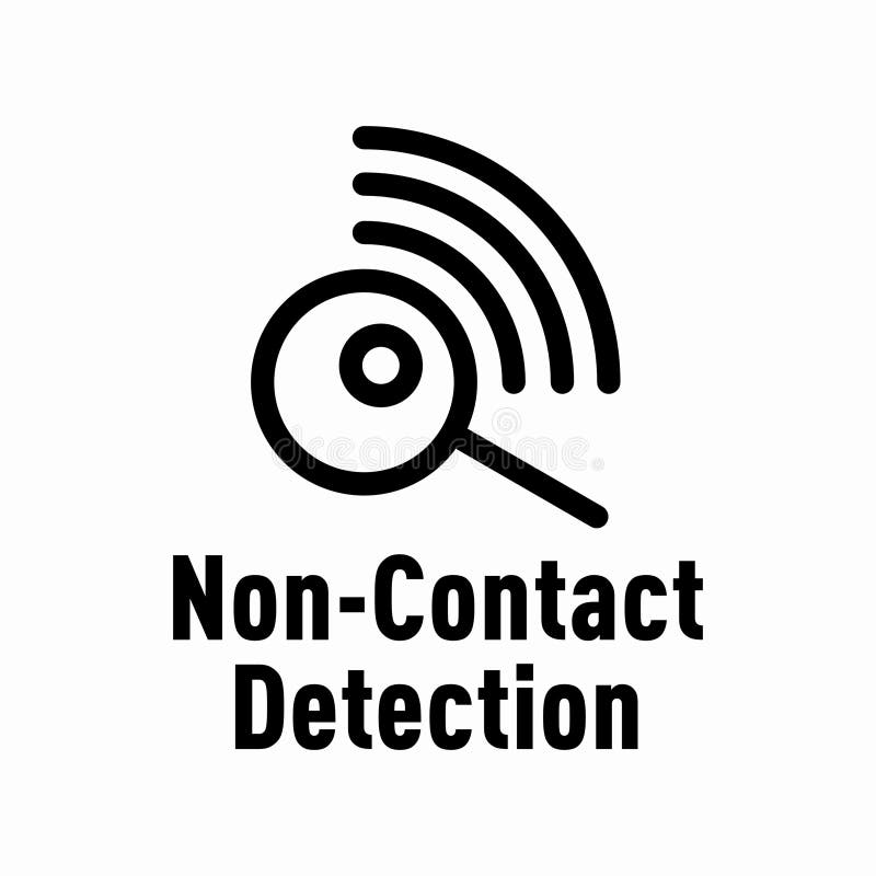 Non Contact Detection Vector Information Sign Stock Vector ...