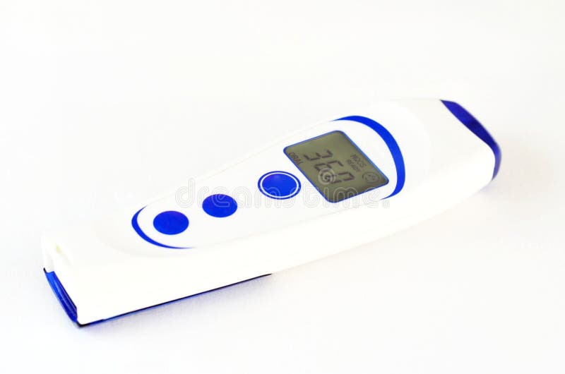 Non Contact Infrared Thermometer. Stock Image - Image of handheld ...