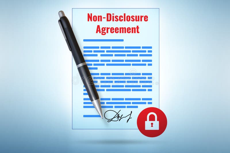 Non Disclosure Agreement Commercial Concept Stock Illustration ...