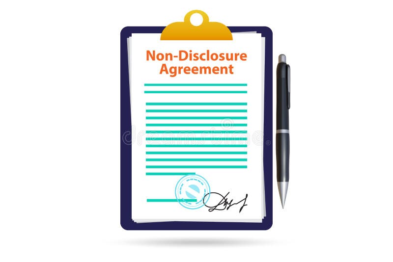 Non Disclosure Agreement Commercial Concept Stock Illustration ...