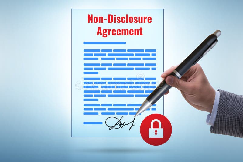 Non Disclosure Agreement Commercial Concept Stock Photo - Image of ...