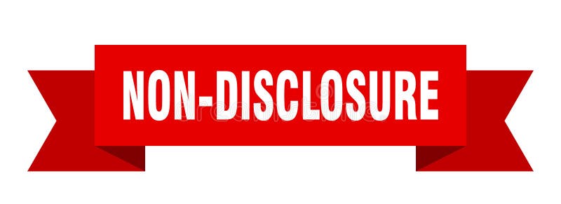 Non-disclosure Ribbon. Non-disclosure Isolated Band Sign Stock Vector ...
