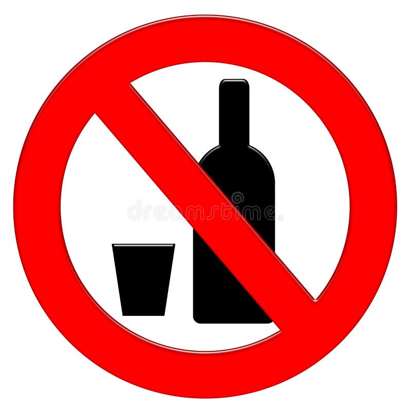 Non-drinking Symbol Illustration Icon Stock Illustration - Illustration ...