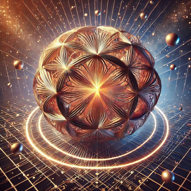 Non Euclidean Space a Space with a Geometry that Deviates from E Stock ...