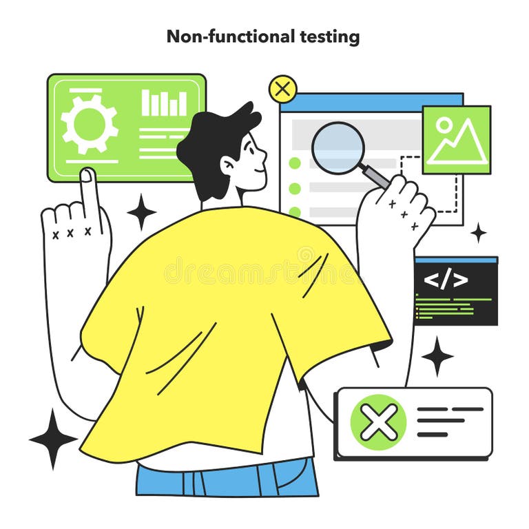 Non-functional Testing Technique. Software Testing Methodology Stock ...