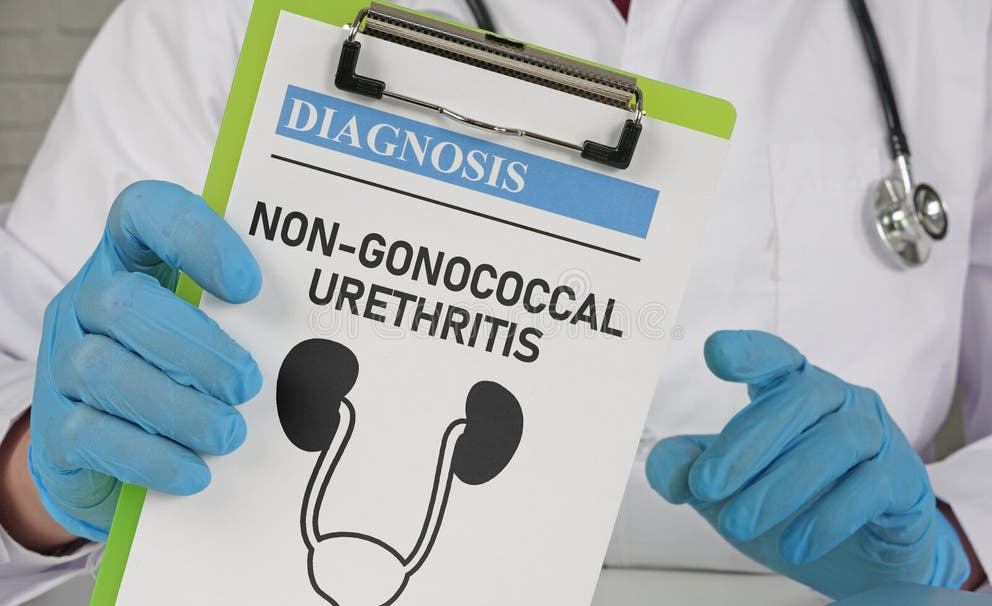 Non-gonococcal Urethritis is Shown Using the Text Stock Photo - Image ...