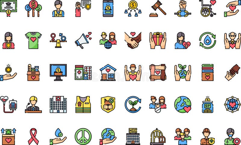Non Governmental Organization Icons High-Quality Vector Icons ...