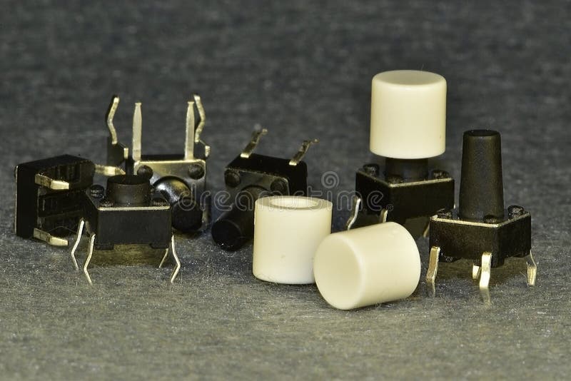 Non-locking Multi-frequency Electric Buttons Stock Image - Image of ...