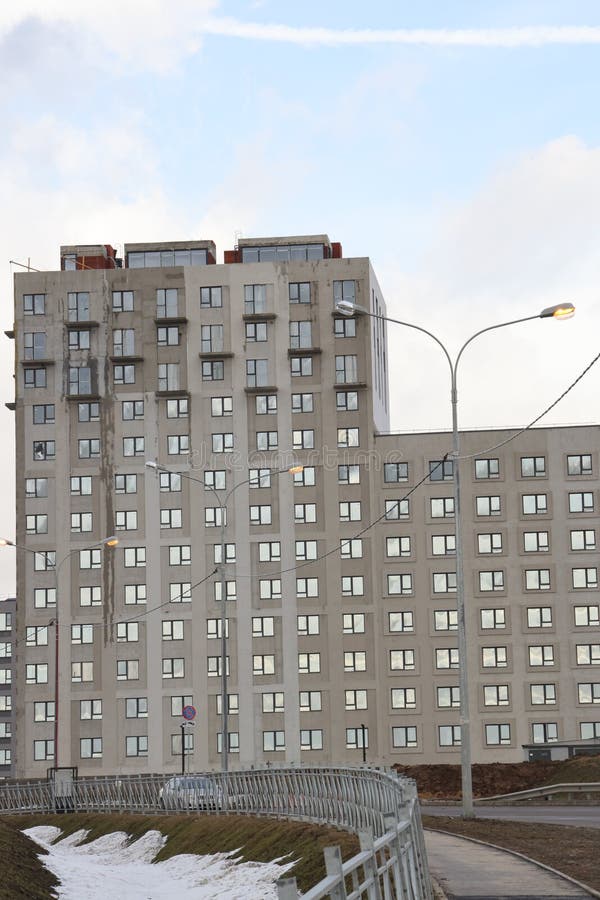 Non-pedestrian Walkway with Handrails in Front of a Building Under ...